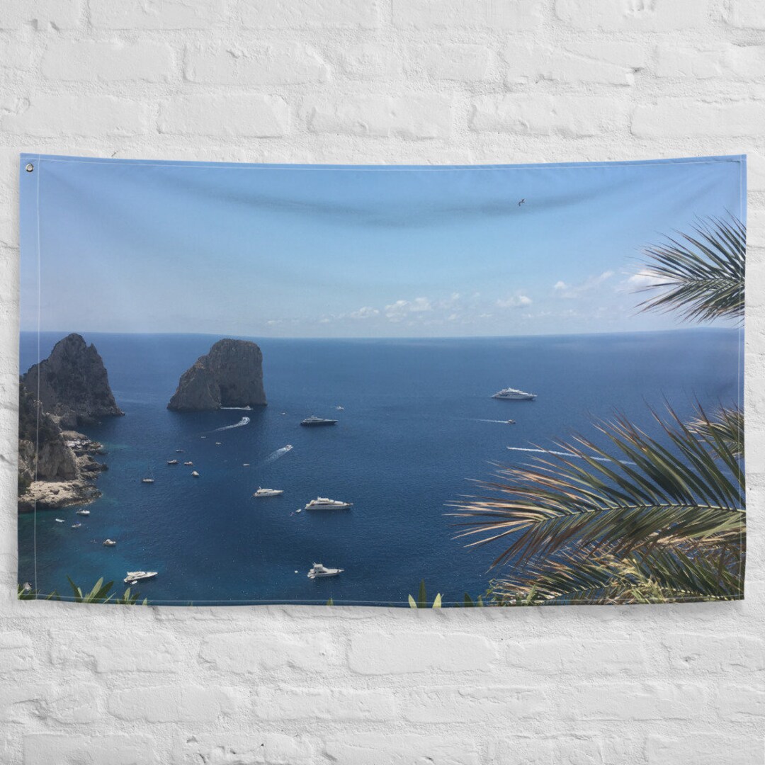 Capri Italy Flag Wall Art - Etsy