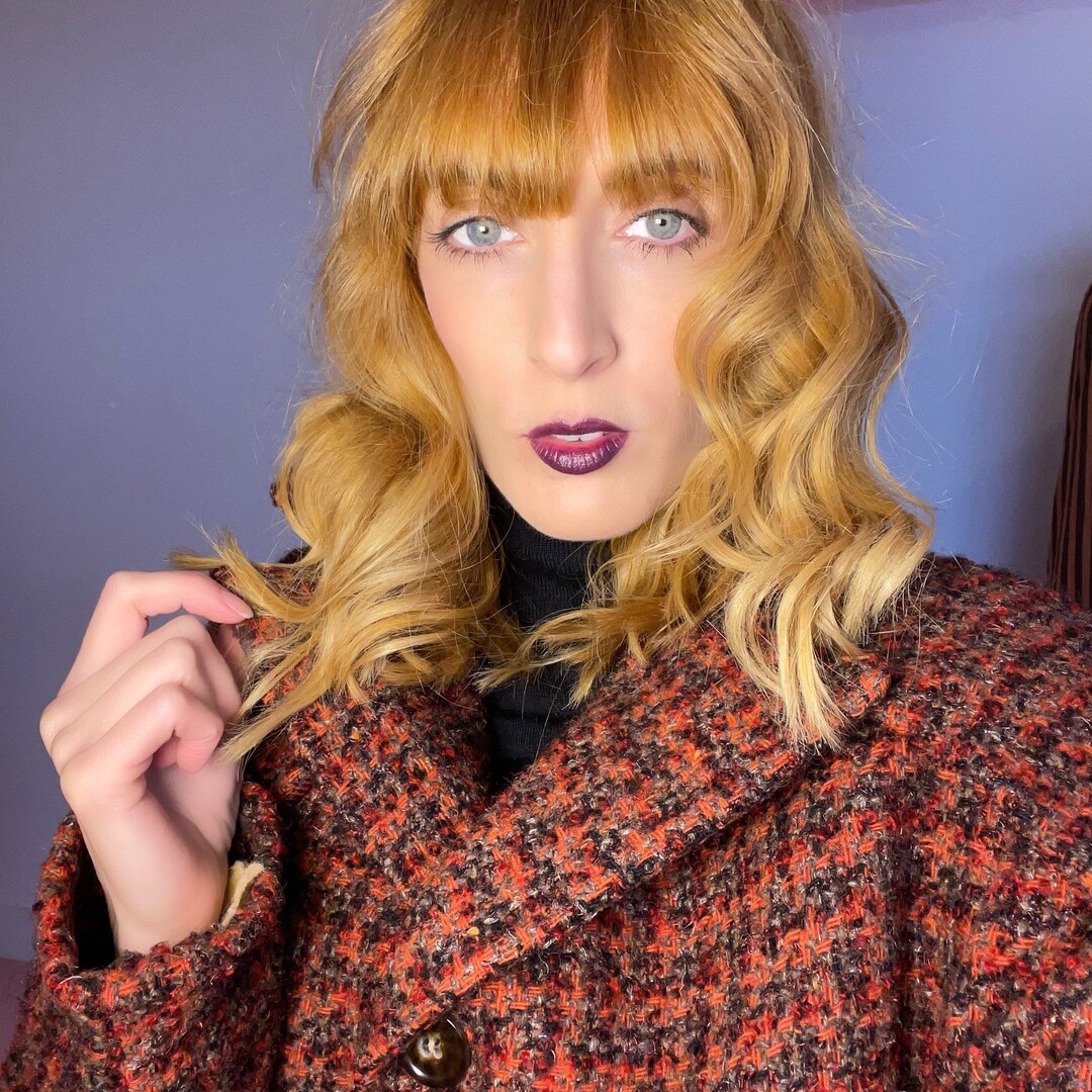 60’s Red Tweed Inverness Sherlock Coat - Etsy