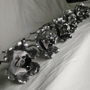 Steel Blossom a One Foot Metal Flower - Etsy