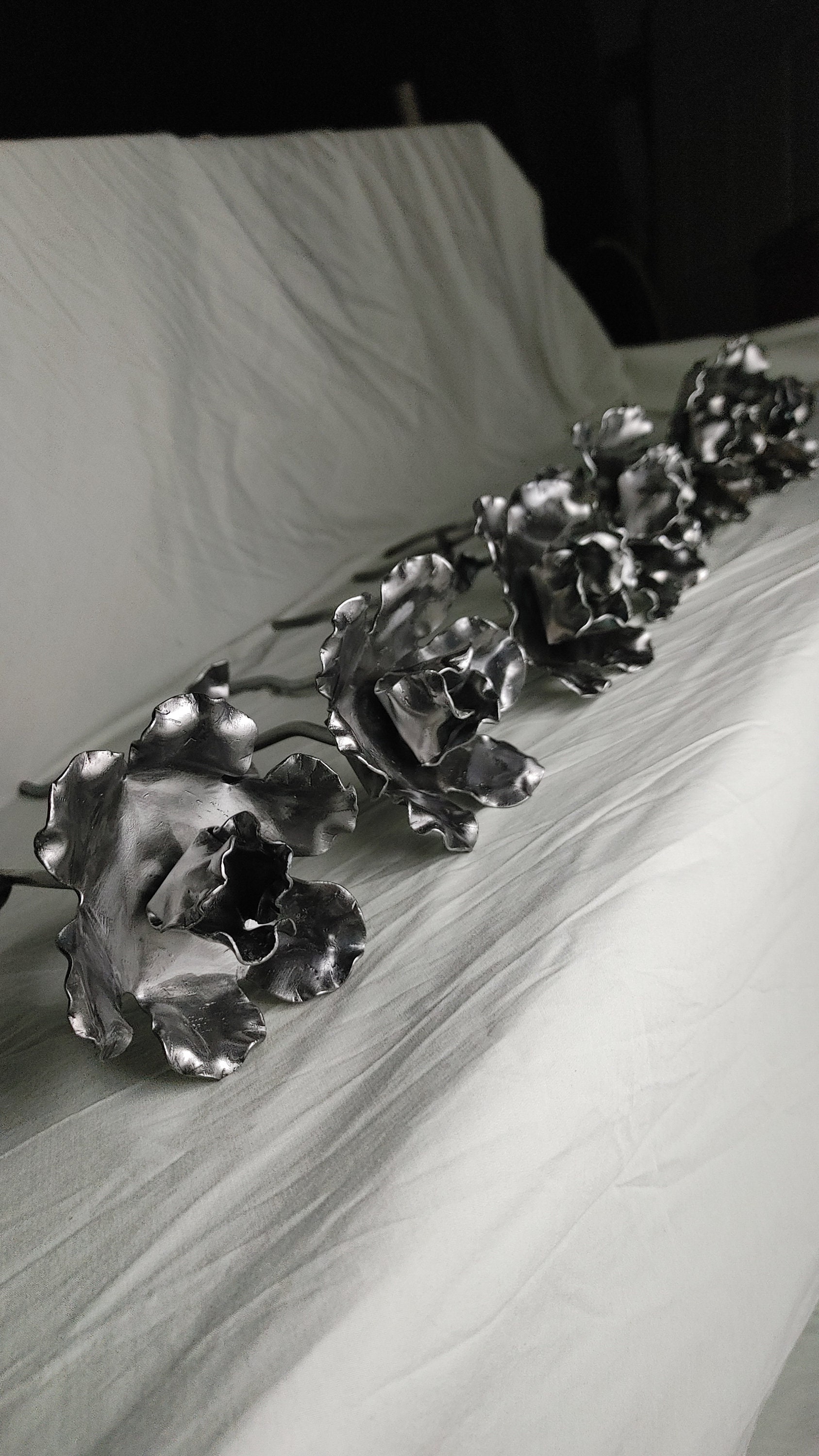 Steel Blossom a One Foot Metal Flower - Etsy