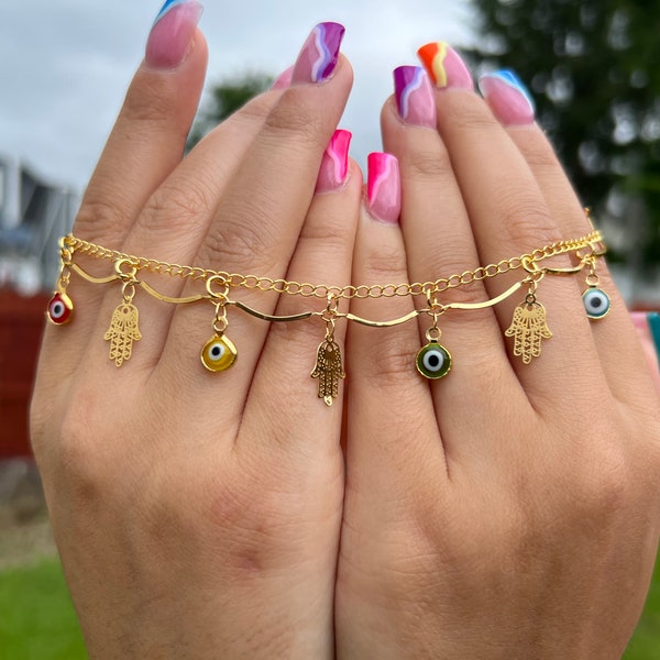 Good Luck Gold Anklet - Etsy