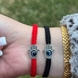 Evil Eye Hamsa Bracelet,hamsa Hand, Evil Eye,mal De Ojo Pulsera,gift for Her,gift for Him ...