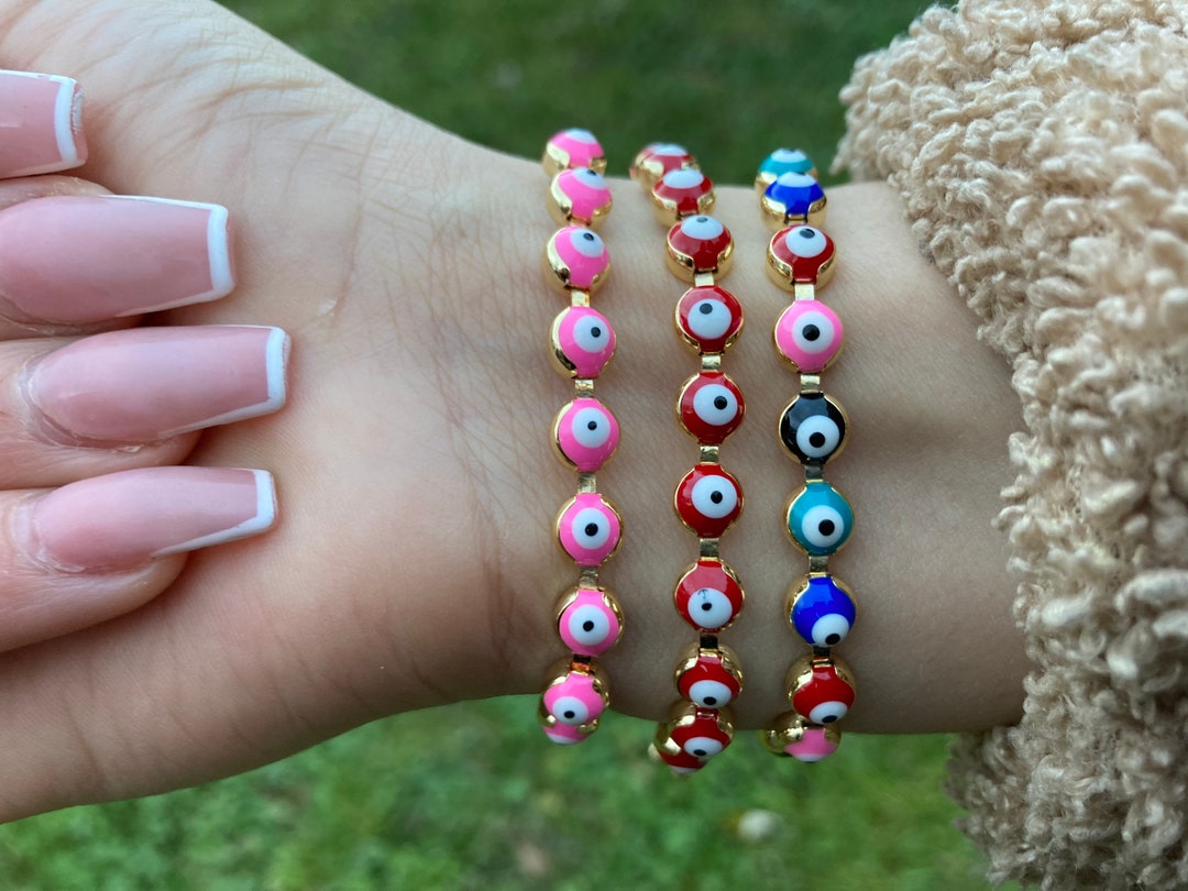 Evil Eye Bracelet: Adjustable Good Luck Charm - Etsy
