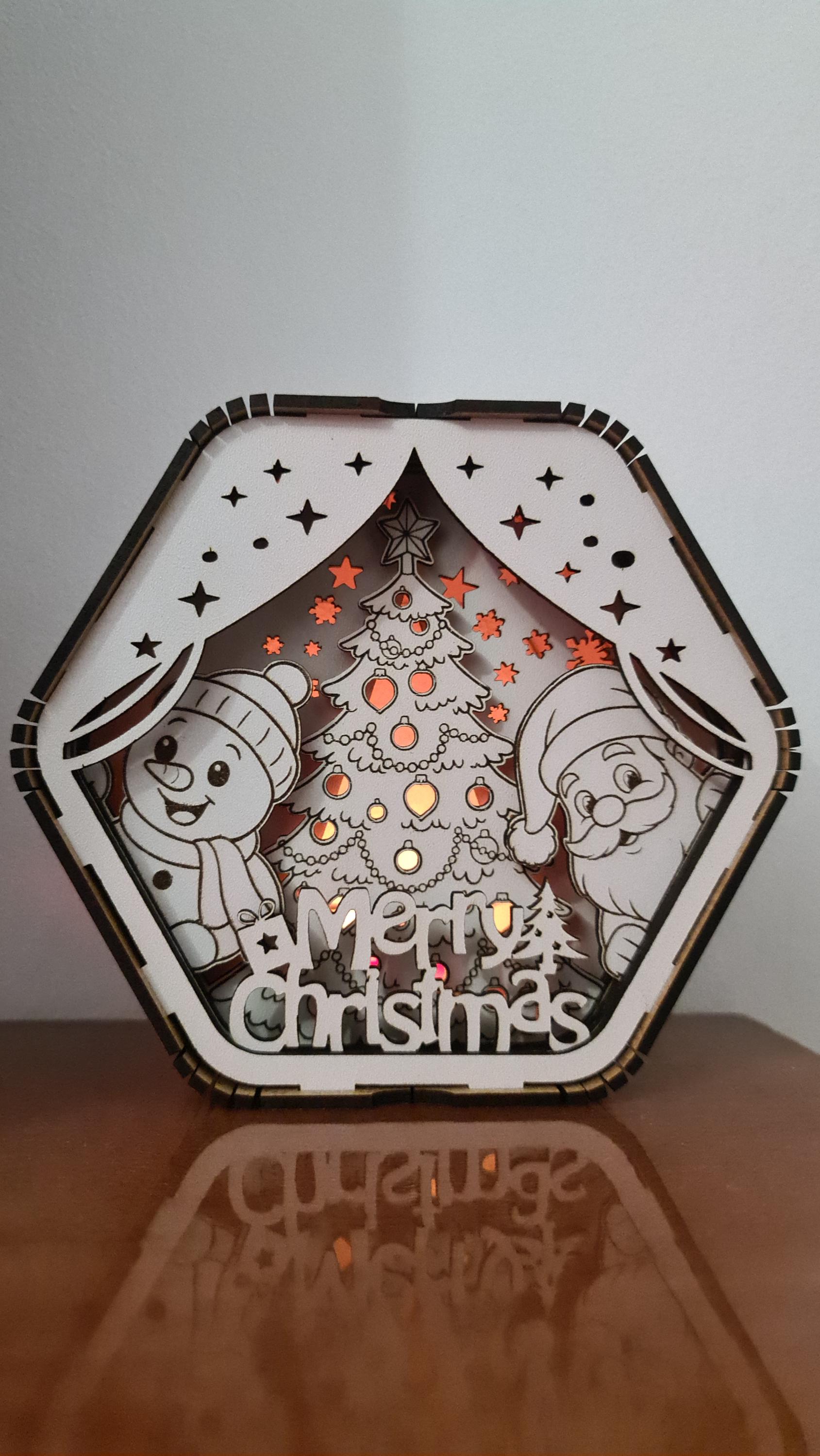 Christmas Shadow Box SVG Bundle | Laser Cut Files (digital Download) - Etsy