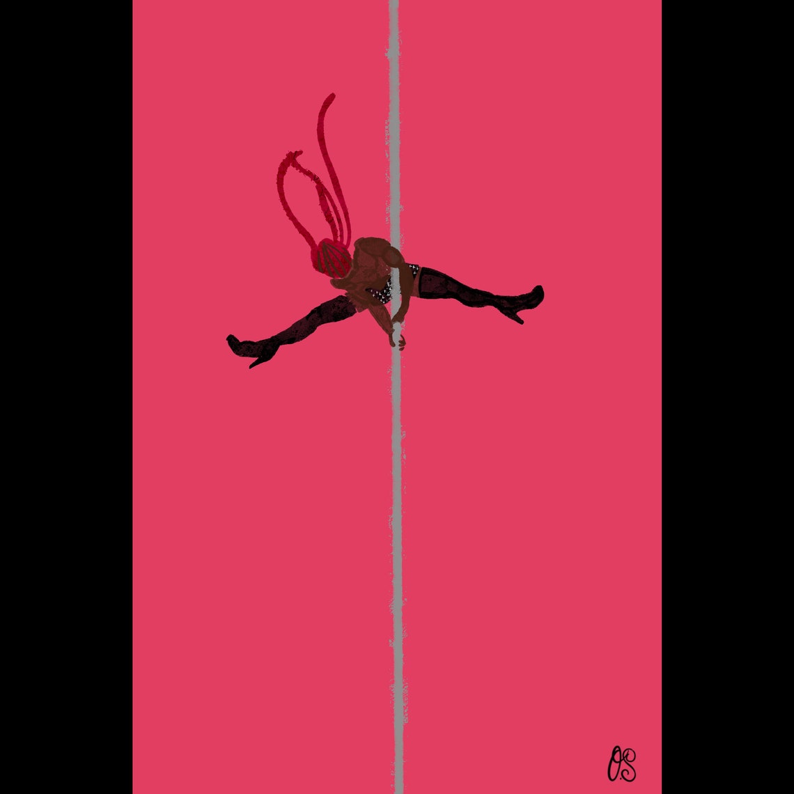 The Pole Dance to Hell Print, Multiple Sizes Available - Etsy