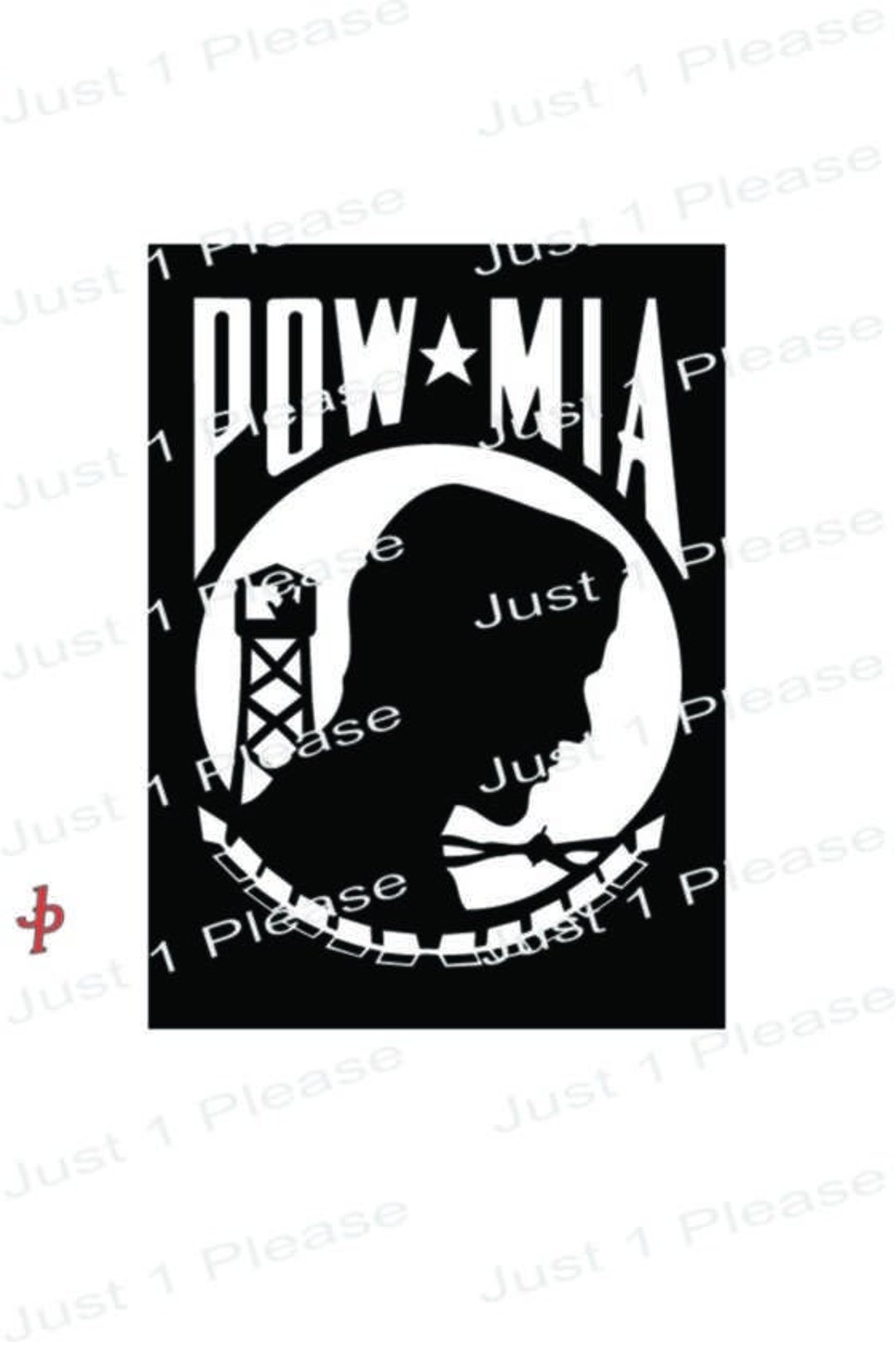 POW Flag Vector Clip Art Design in Jpg, Eps and Ai, Or, (decal Sticker ...