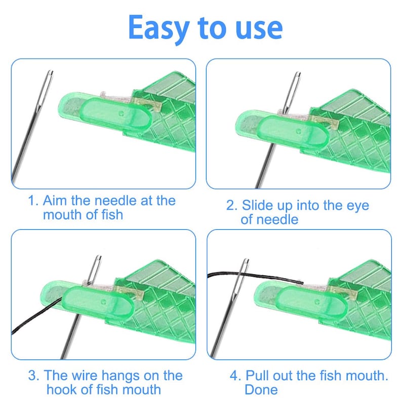 T-easy Needle Threader, New Design That is Easy to Use and Light Weight ...