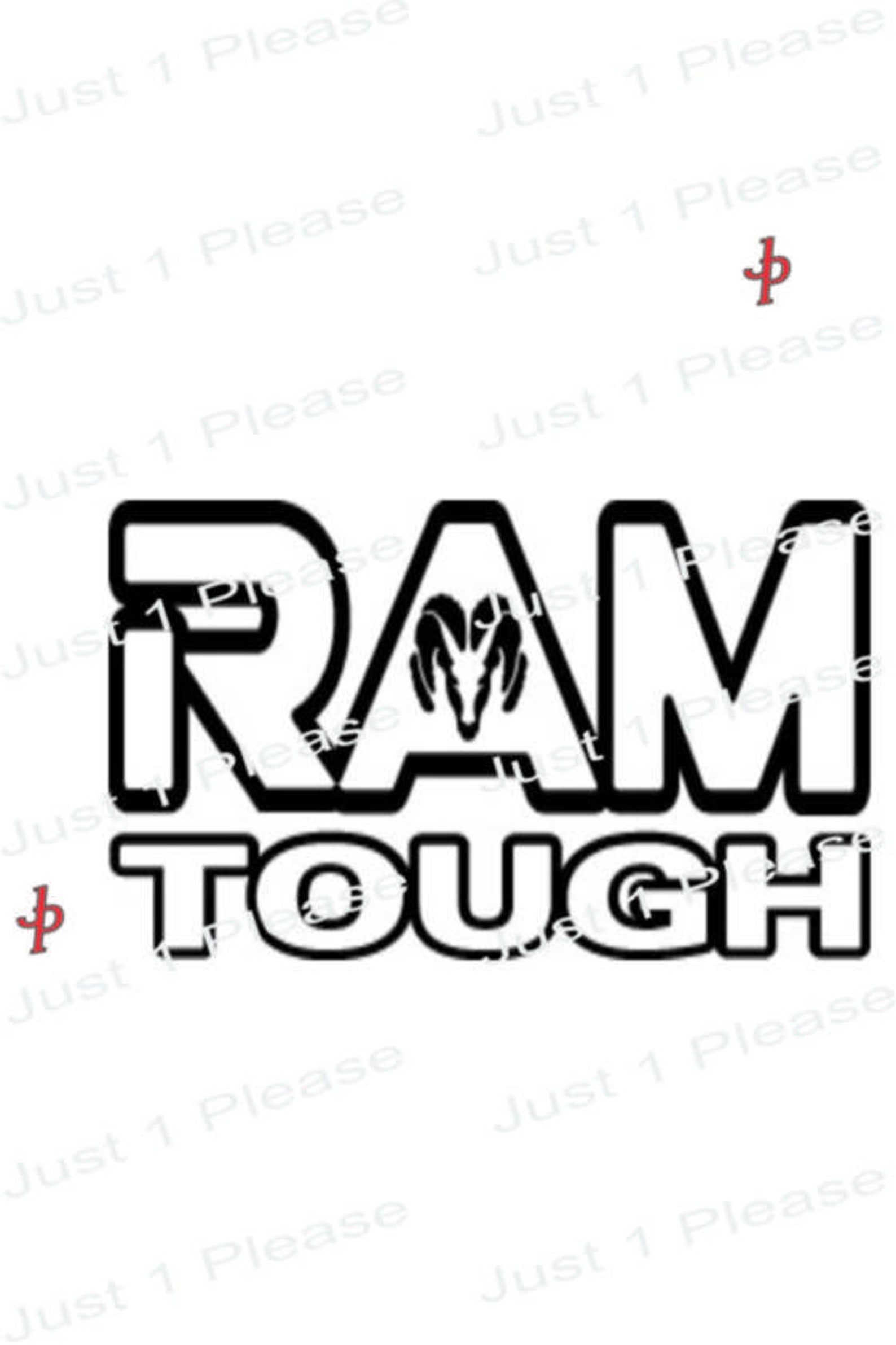 RAM Tough Vector in Ai EPG JPG or decal sticker. | Etsy