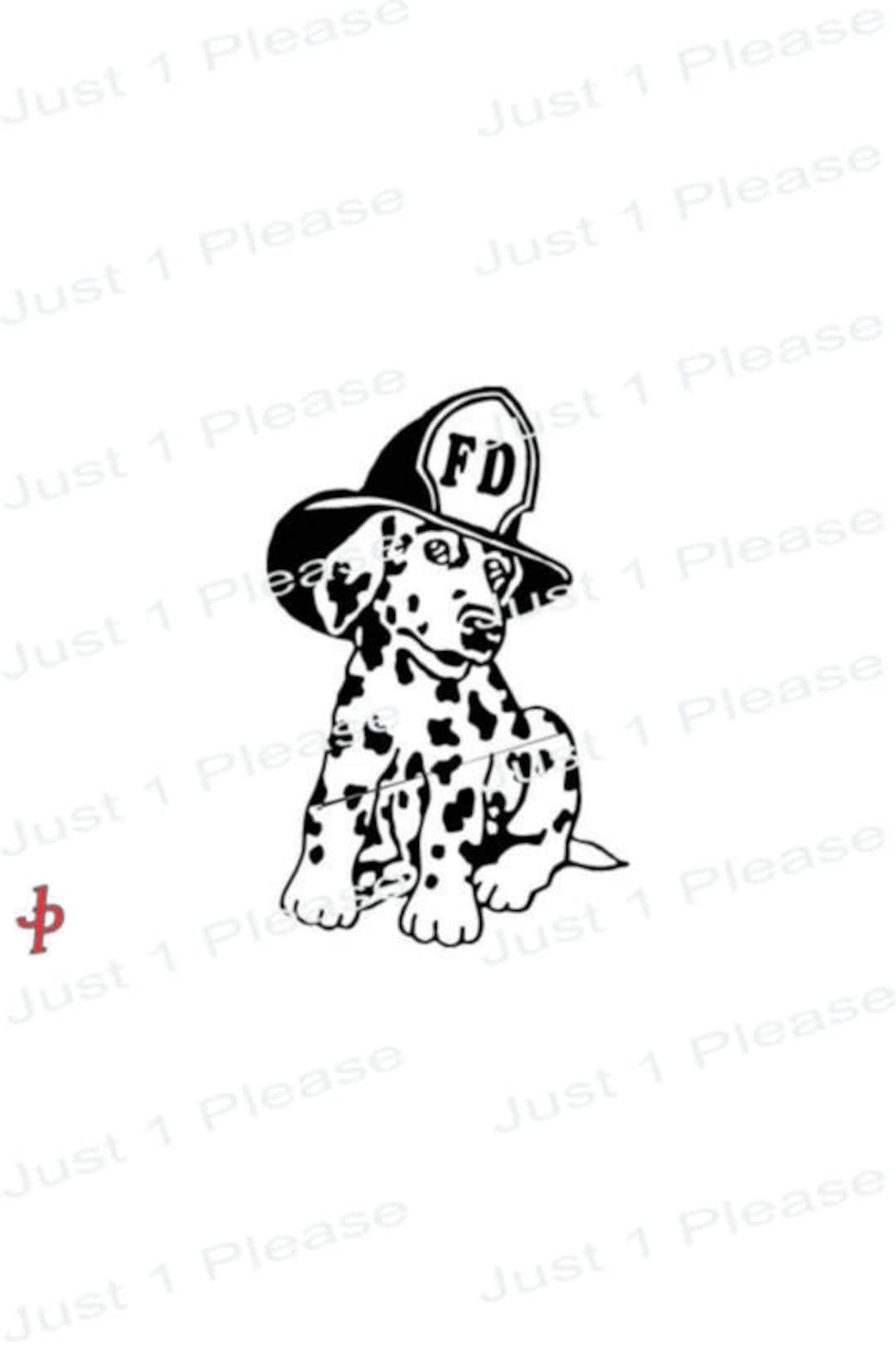 Dalmatian Fire Dog, in Ai, EPG, JPG, or (decal Sticker) - Etsy