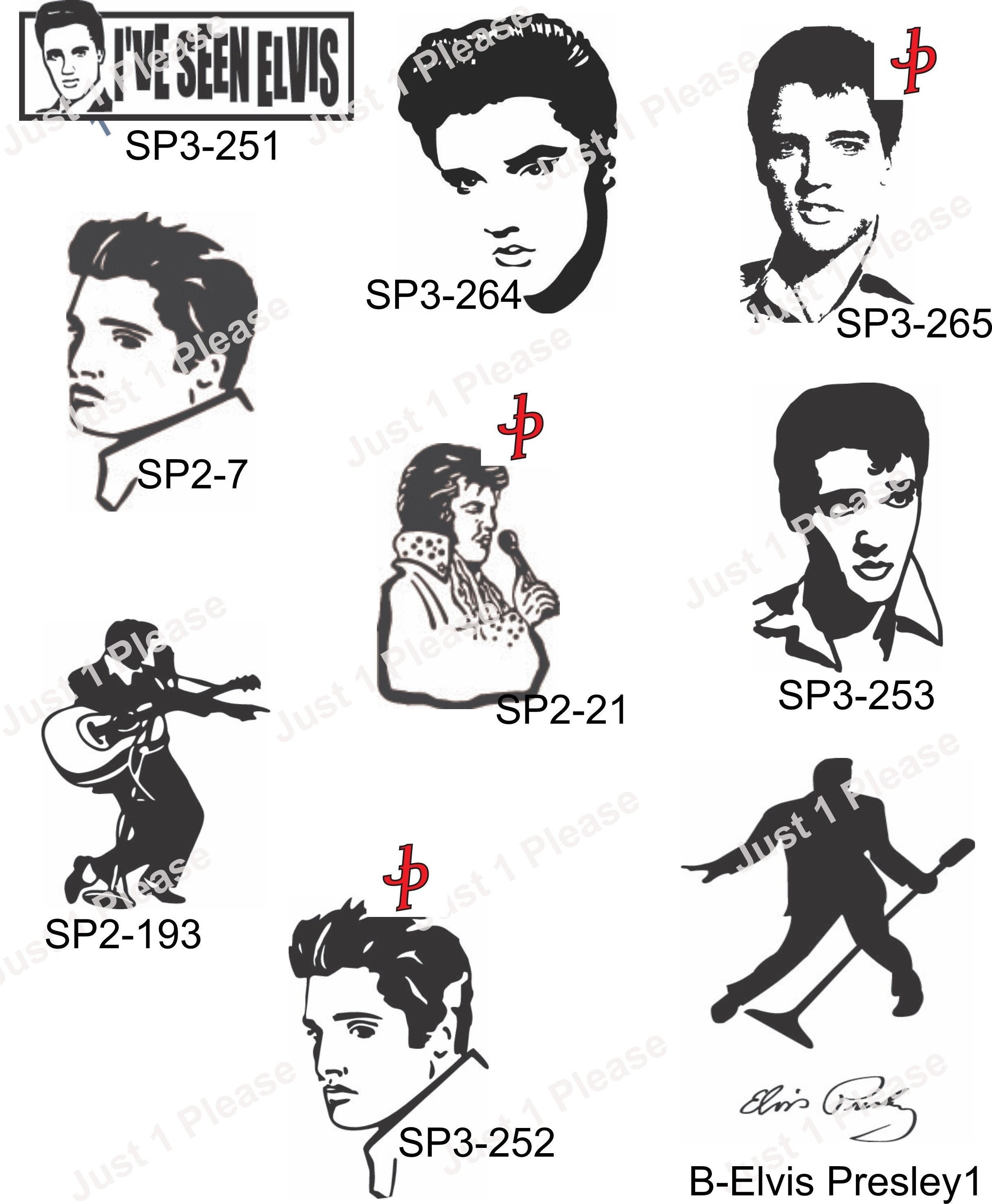 Elvis Clipart, in - AI, EPS, and JPG. - Etsy
