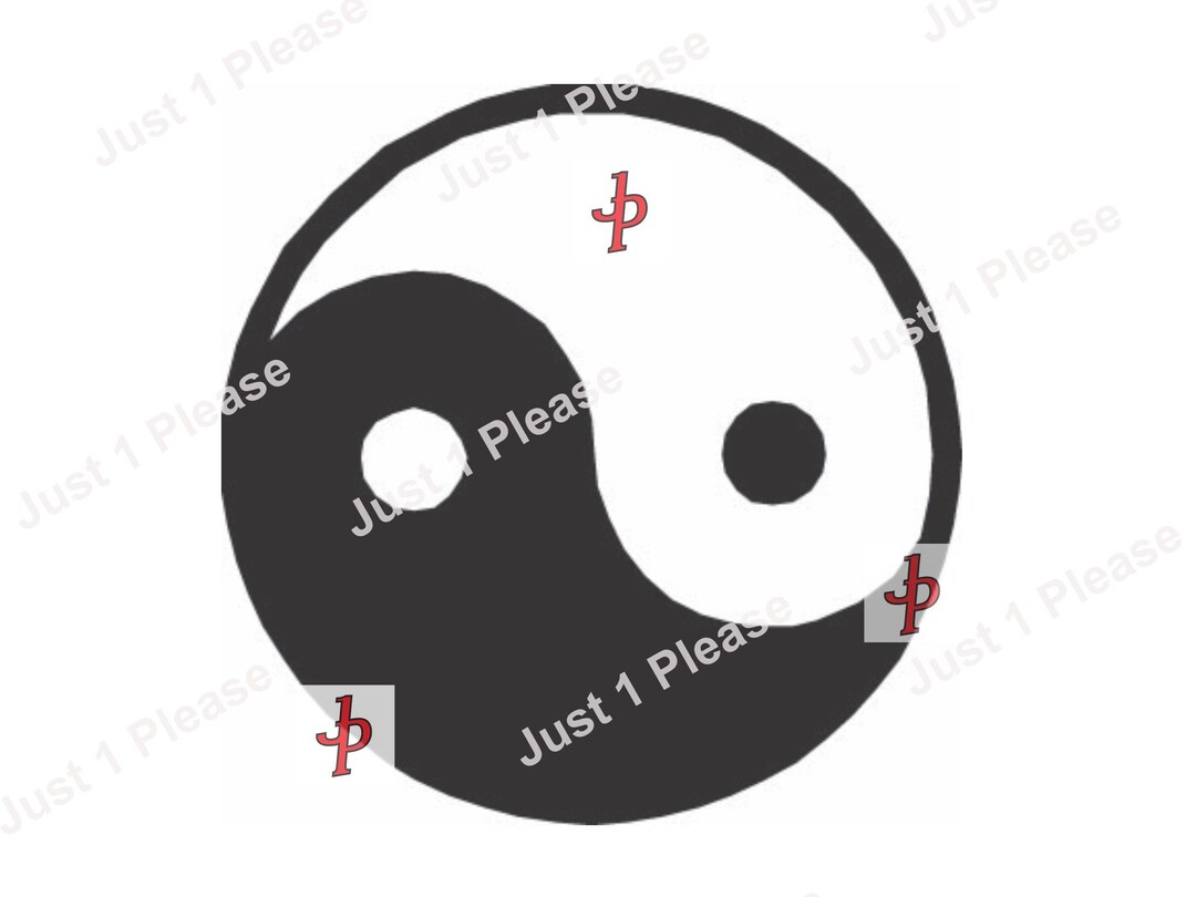 Ying/yang Vector Clip Art in Eps, Ai and Jpg Formats, or (decal Sticker ...