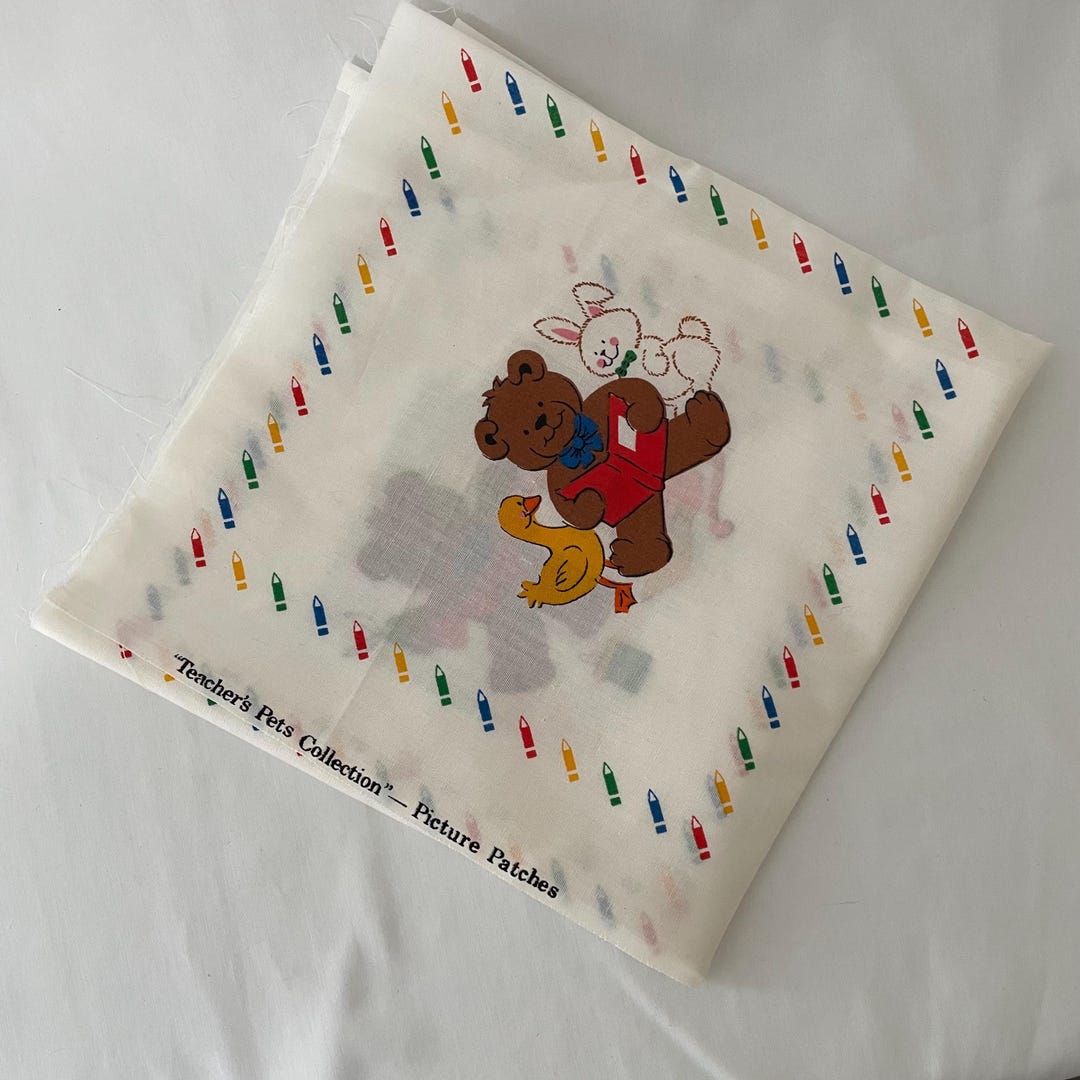 Printed Quilt Blocks 8 1/2 Teachers Pets VIP Cranston Picture Patches ...