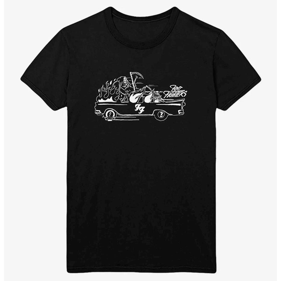 Foo Fighters Retro Band Tee Grim Reaper Low Rider Boyfriend Fit Size L ...