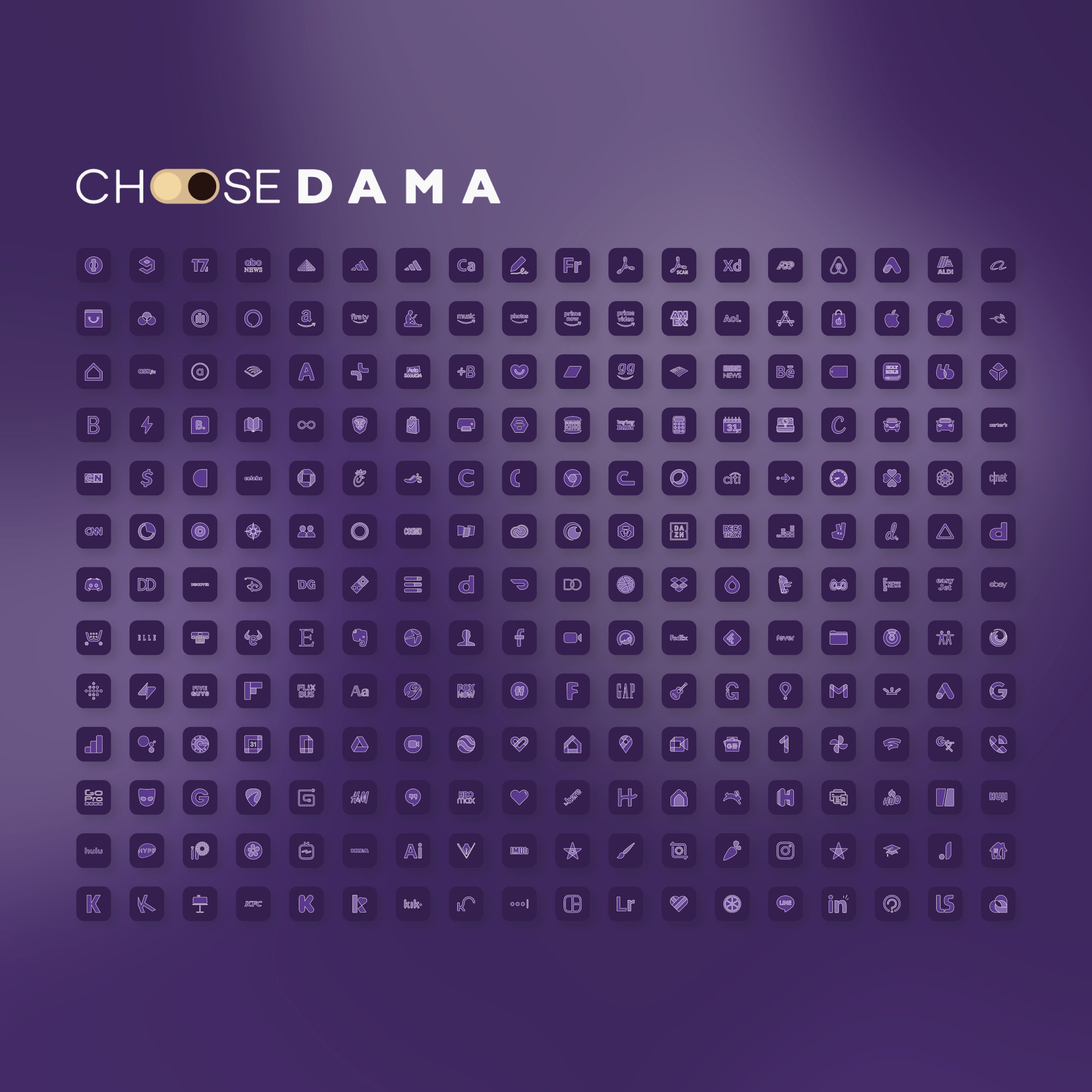 Amethyst Palette Ios 14 Icon Pack for iPhone & iPad the Most Colorful ...