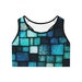 Black and Teal Stained Glass Looksports Bra AOP - Etsy
