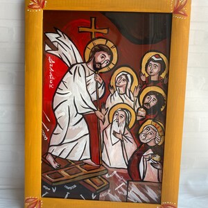 Coptic Icon – Resurrection of Jesus Christ – Hand-painted Ethiopian ...