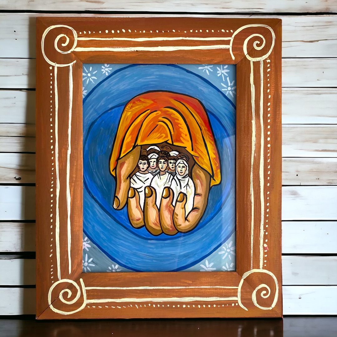 The Souls of Righteous in Hand of God, Hand-painted Icon, Orthodox Icon ...