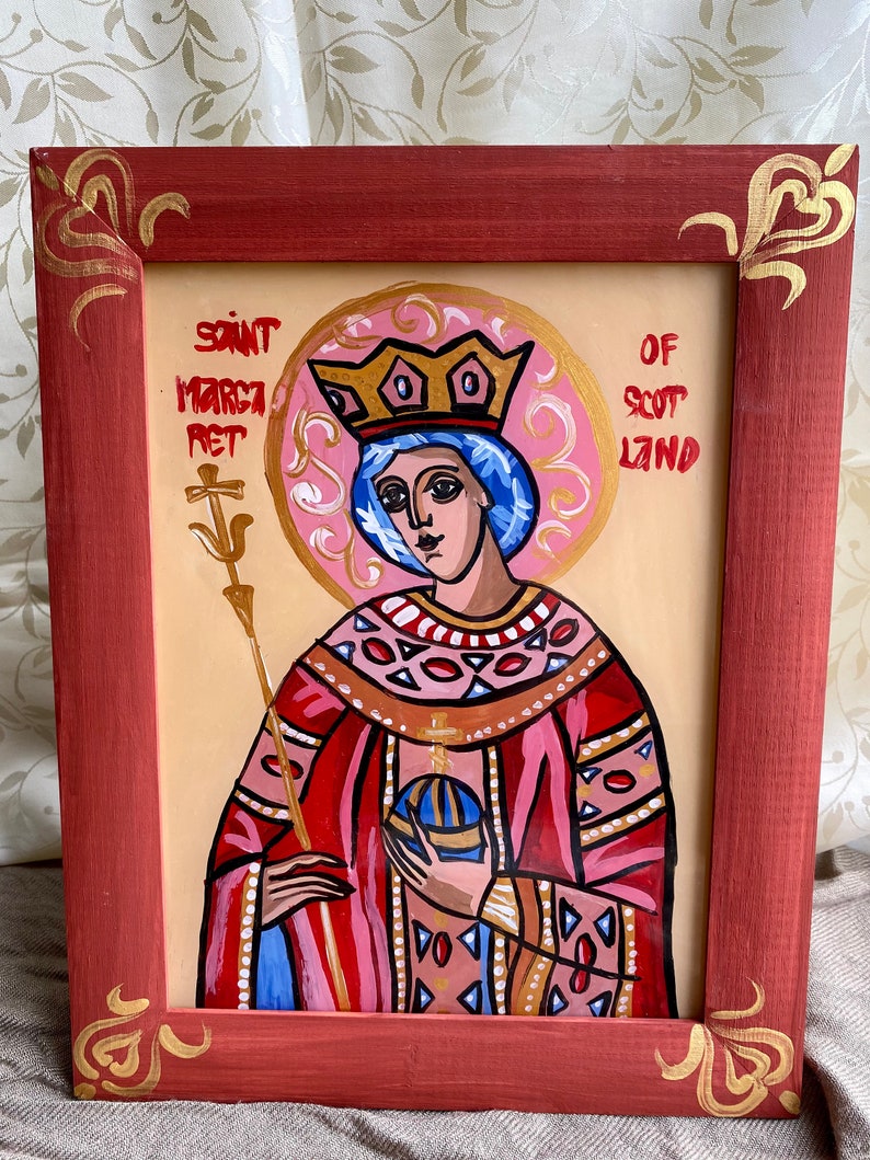 Saint Margaret of Scotland Religious Icon Christian Catholic - Etsy UK