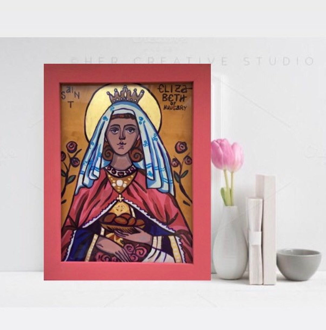 St Elizabeth of Hungary, Saint Elizabeth of Thuringia, Handmade ...