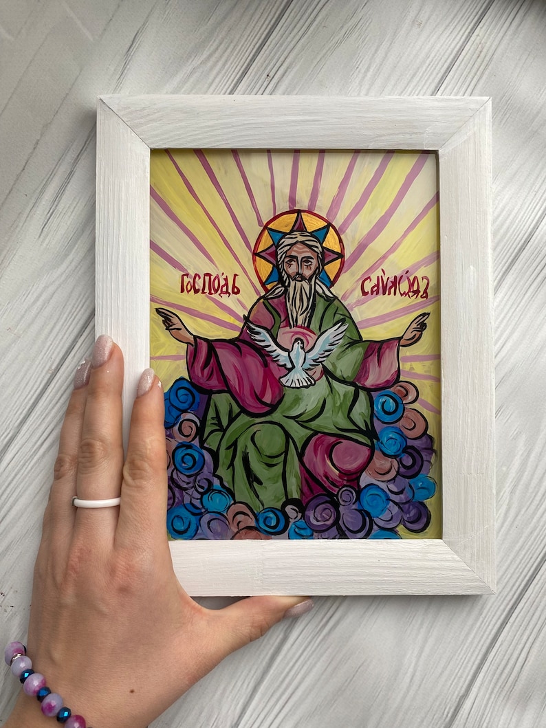 Icon of the Lord of Sabaoth Hand-painted Icon Lord of Hosts - Etsy