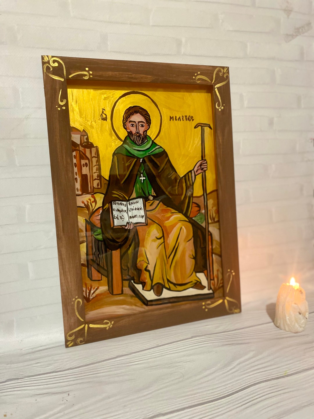 Religious Artwork St Mellitus, Christian Saint, Christian Icon Painting ...