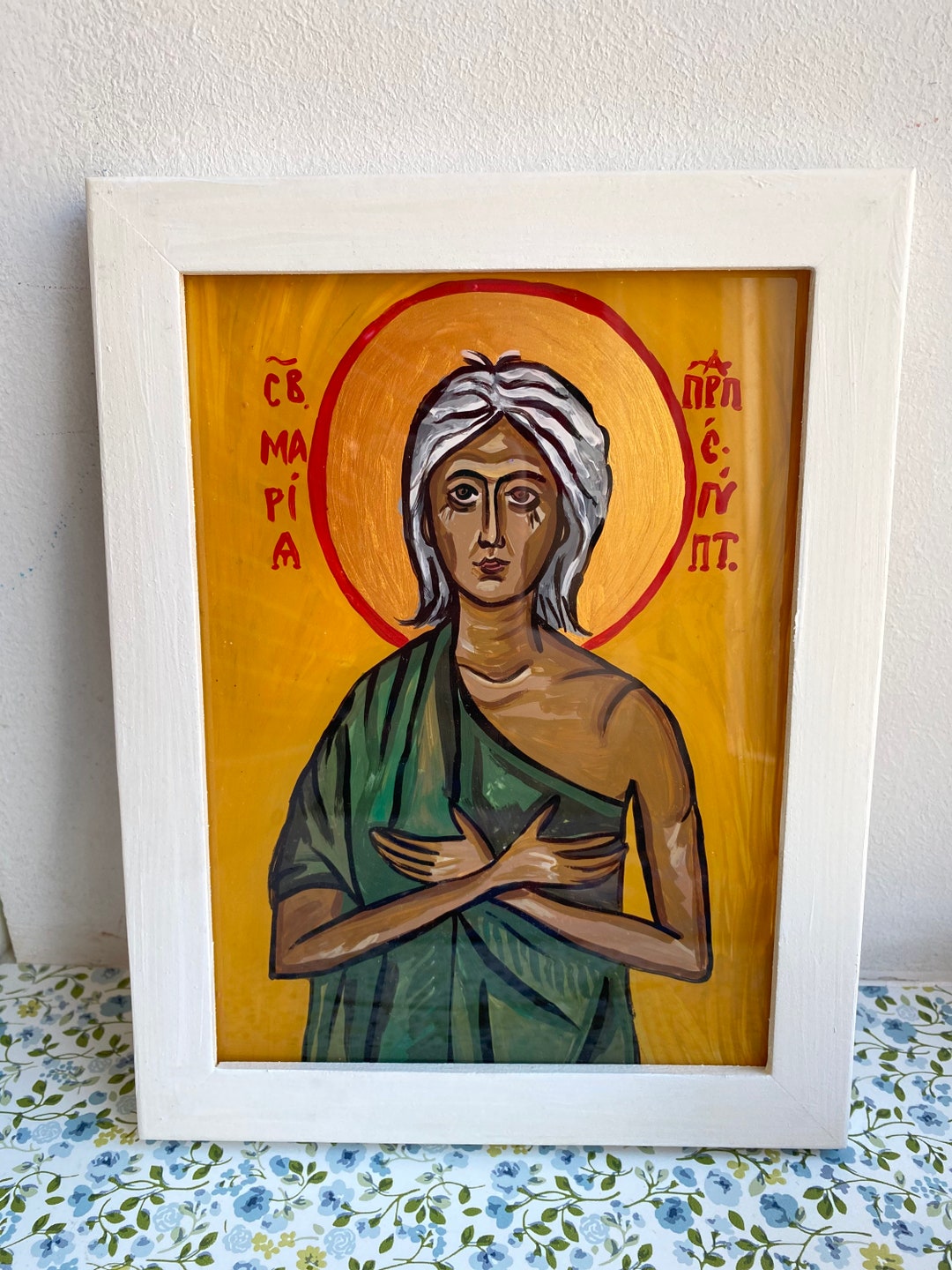 Wall Icon of St Mary Egypt, Saint Mary of Egypt Catholic Icon ...