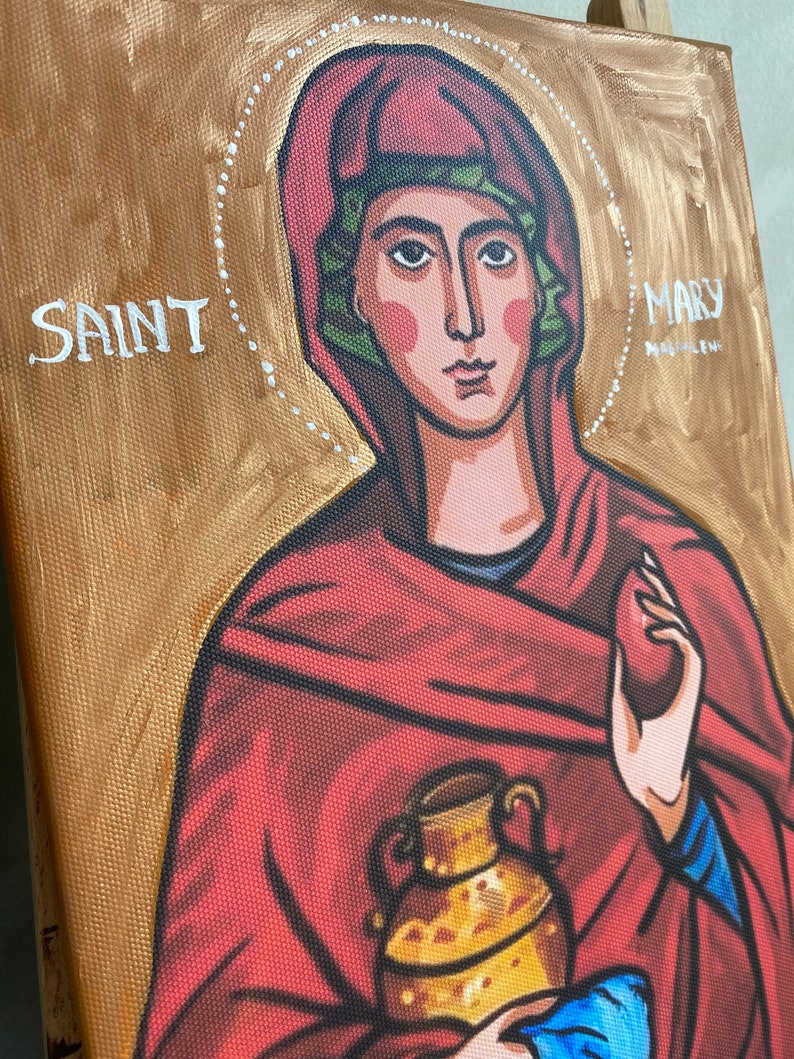 Saint Mary Magdalene Orthodox Icon, St Mary Magdalene Art, Christian ...