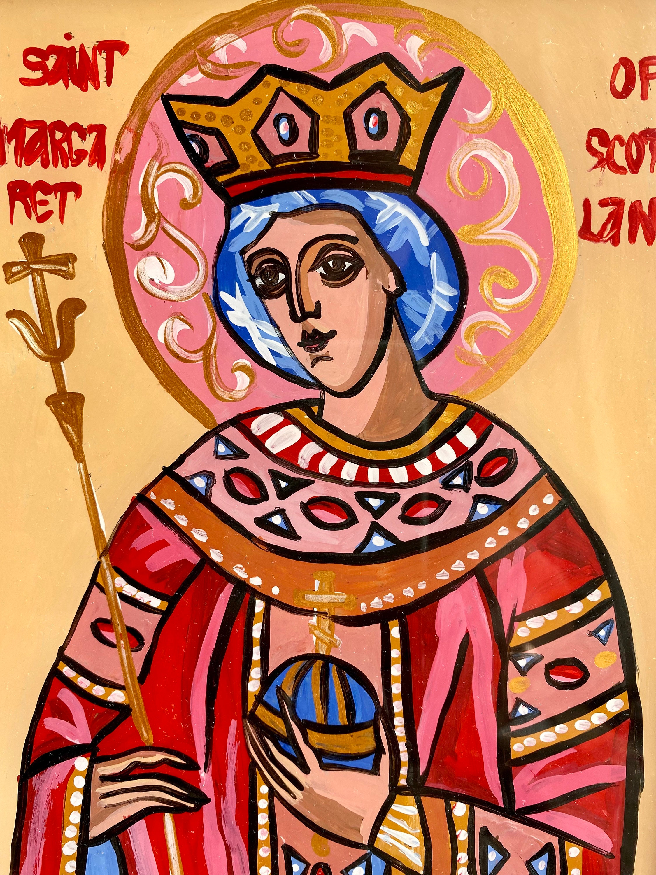 Saint Margaret of Scotland Religious Icon Christian Catholic - Etsy UK