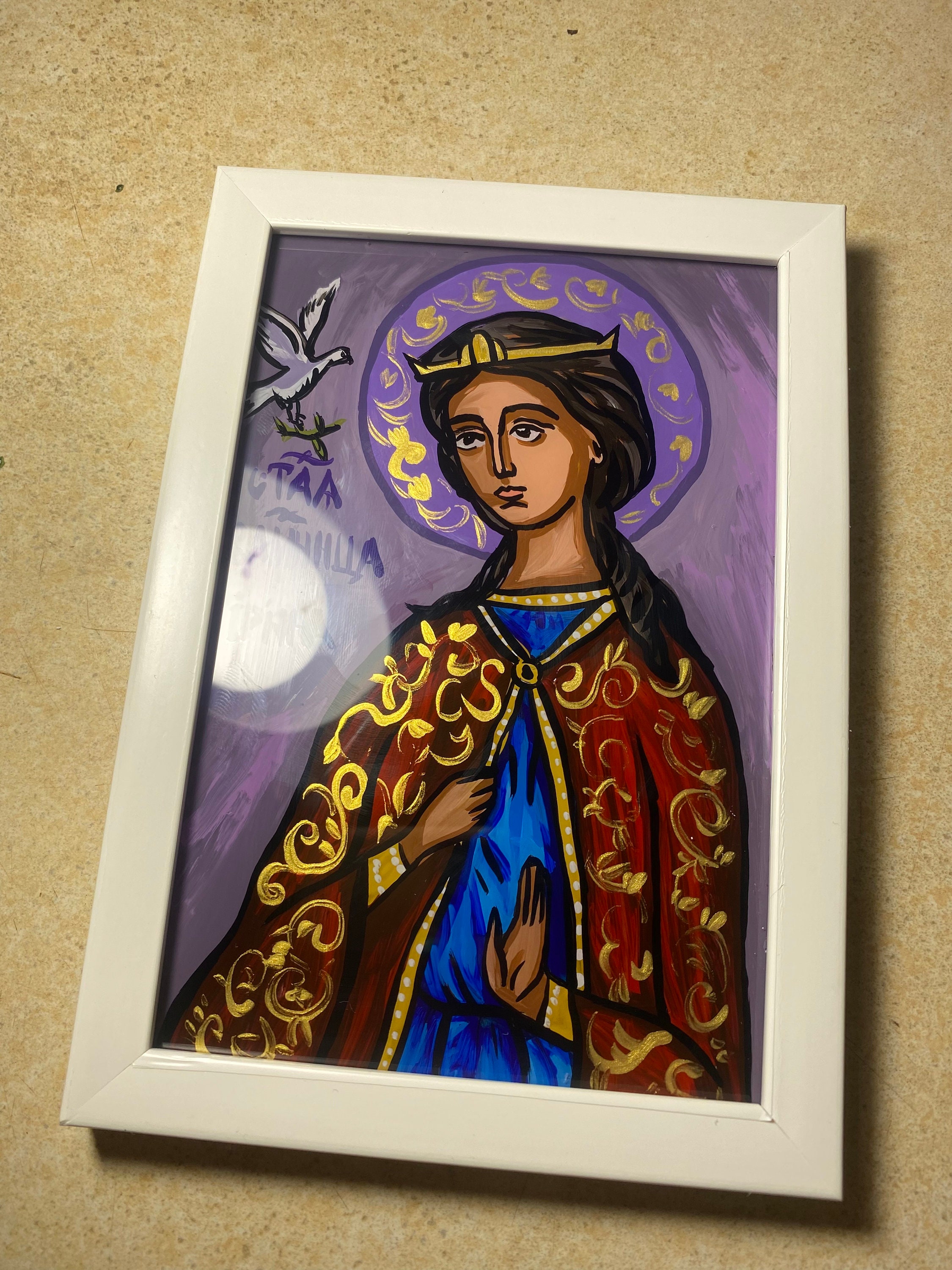 Saint Irene Irina Santa Irene Greek Orthodox Icon Byzantine - Etsy