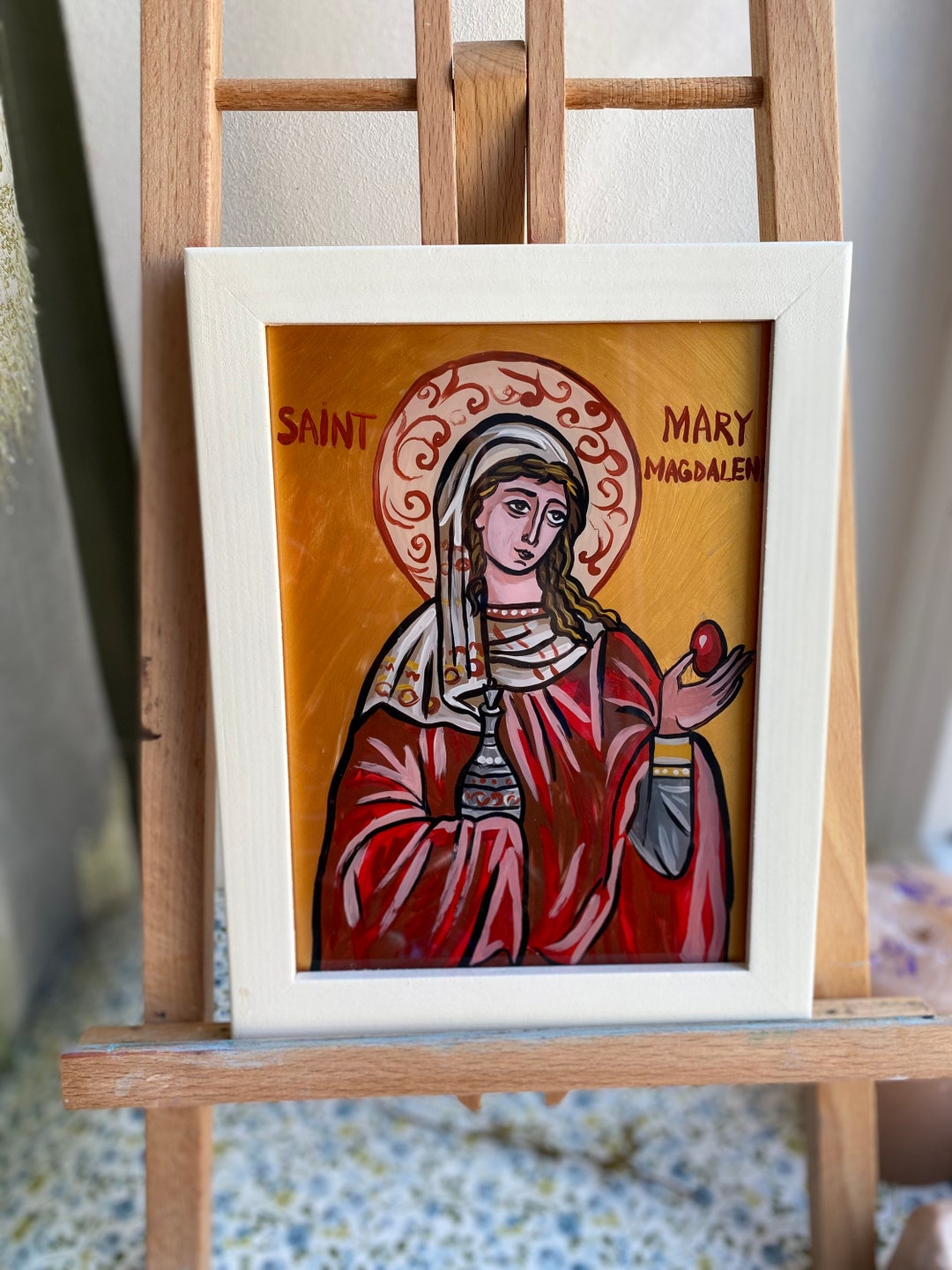 Saint Mary Magdalene, Religious Catholic Hand-painted Icons , Christian ...