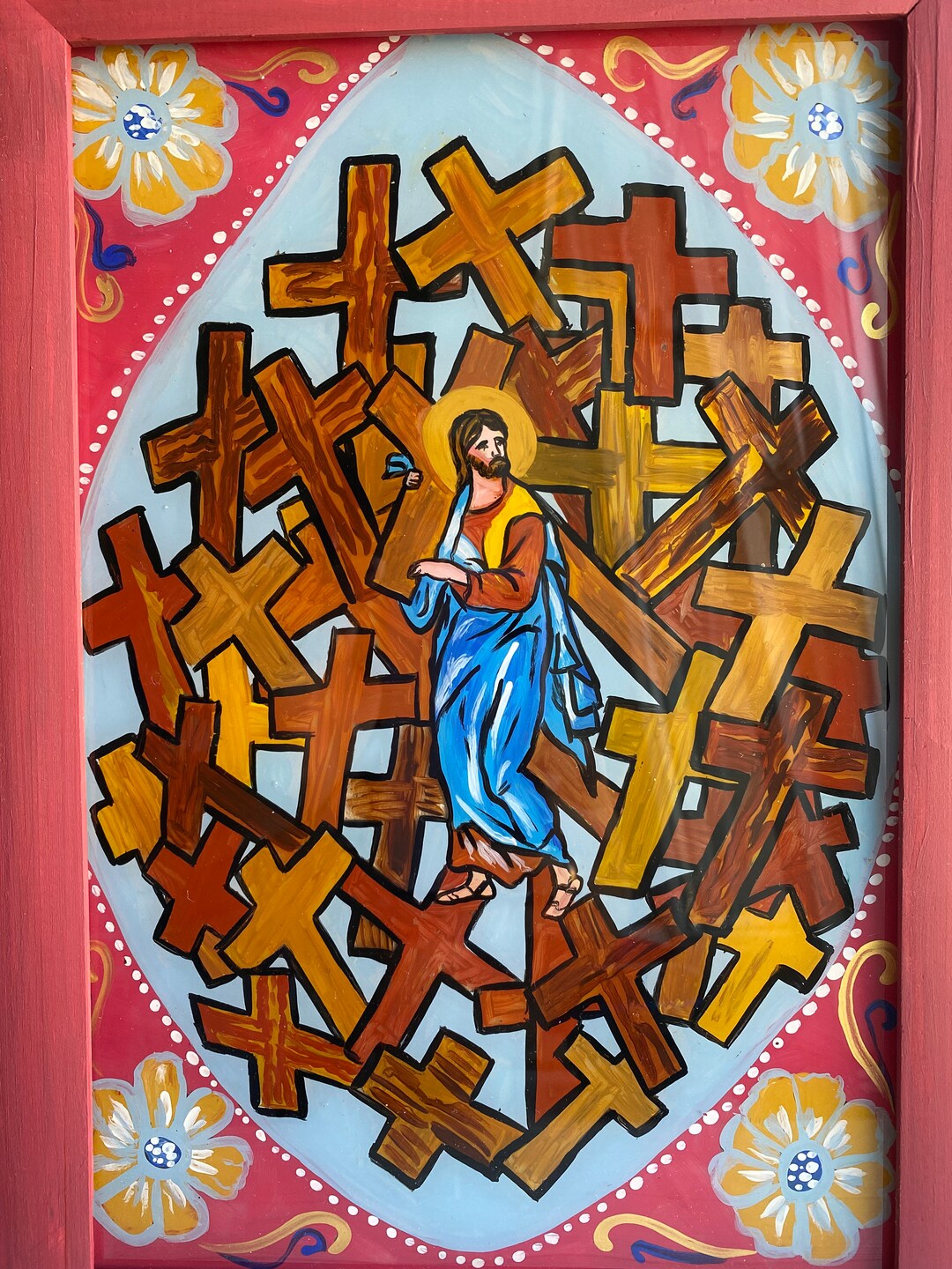 Jesus Christ Iconography Rare Unique Icon Religious Art - Etsy