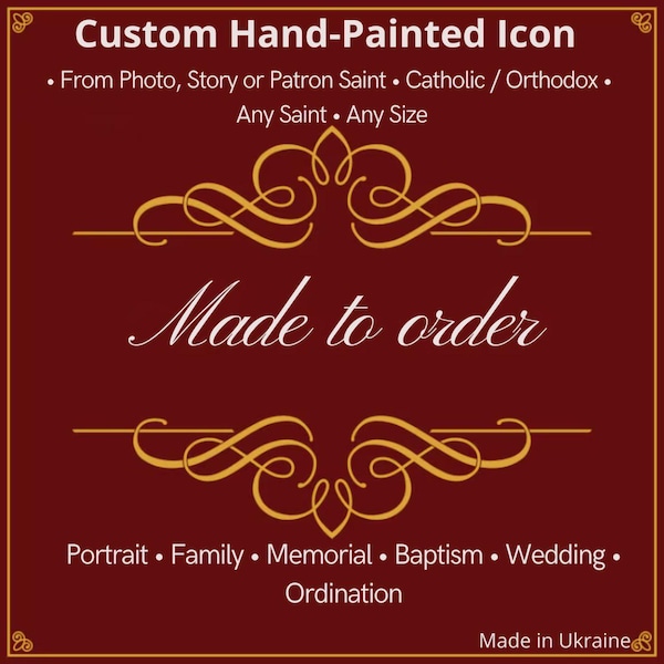 Custom Catholic Icon - Etsy