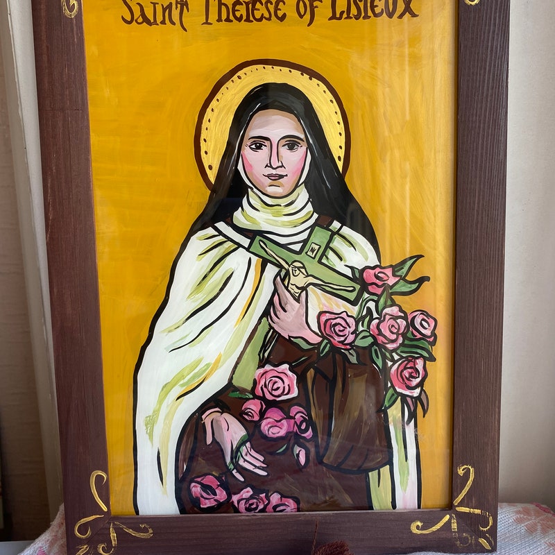 French Hand Painted Icon - Etsy