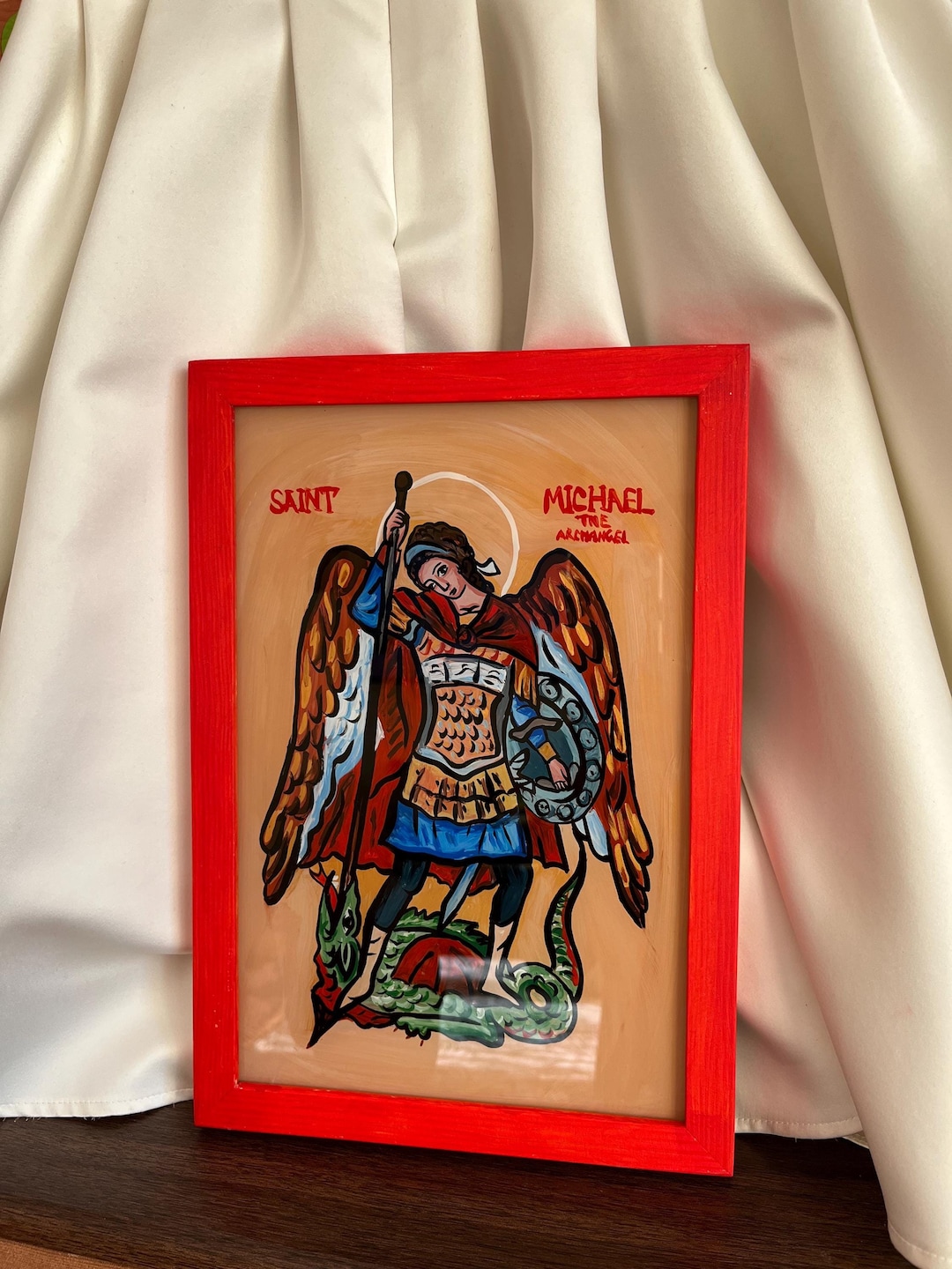 Archangel Michael, Saint Archangel Michael Painting, Religious Icon ...