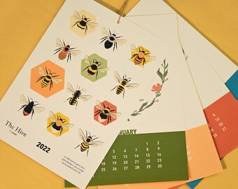 Bee Wall Calendar - Etsy