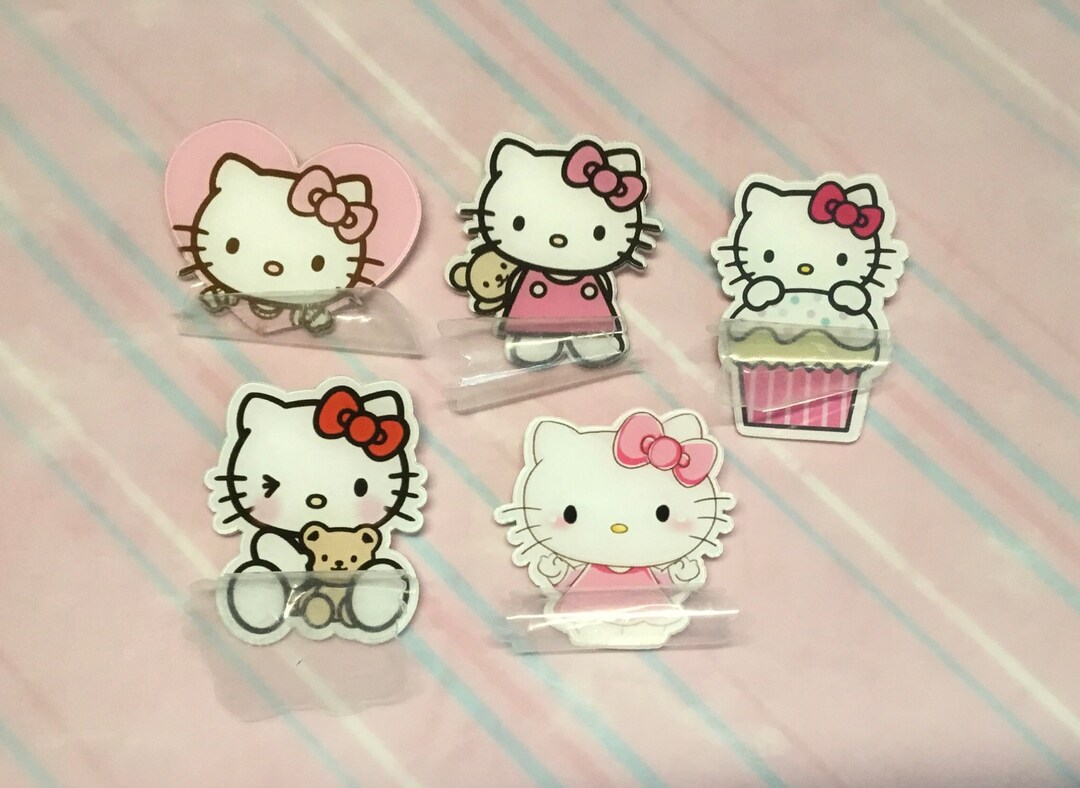 Cute Pink Kitty Acrylic Pins - Etsy