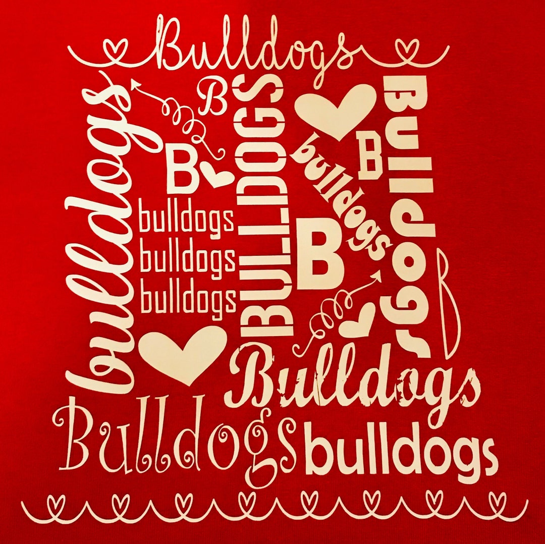 2 Bulldogs Wording Svgs- Digital File Only - Etsy