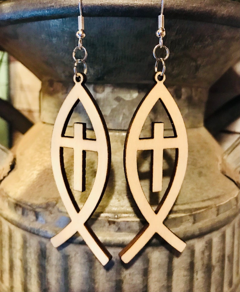 Jesus Fish Earring Bundle SVG ONLY- Digital File - Etsy