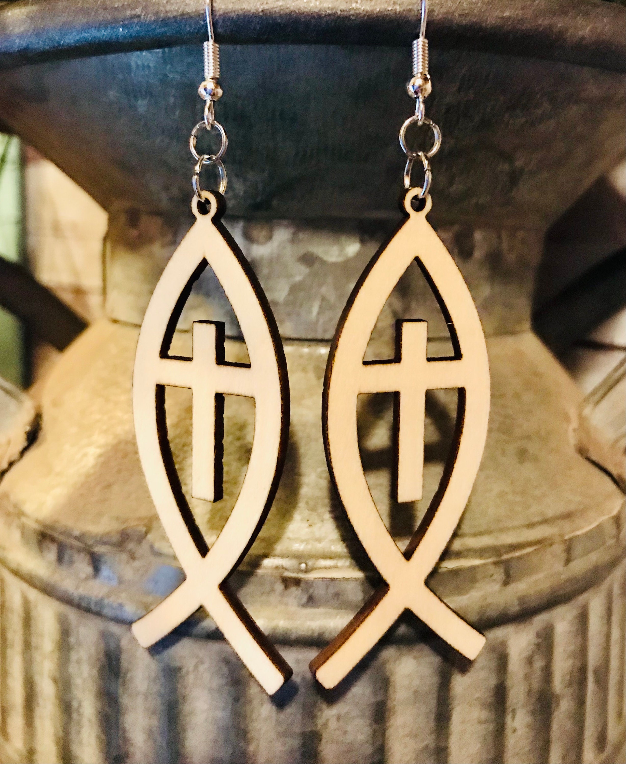 Jesus Fish Earring Bundle SVG ONLY- Digital File - Etsy