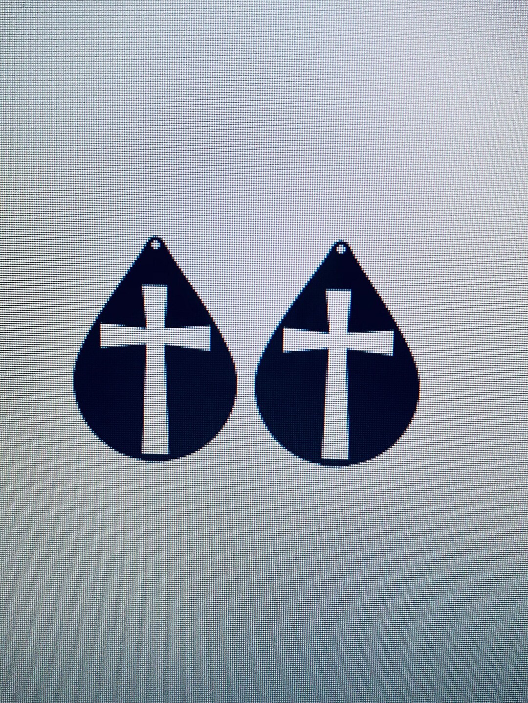 Cross Earring SVG-DIGITAL File ONLY - Etsy