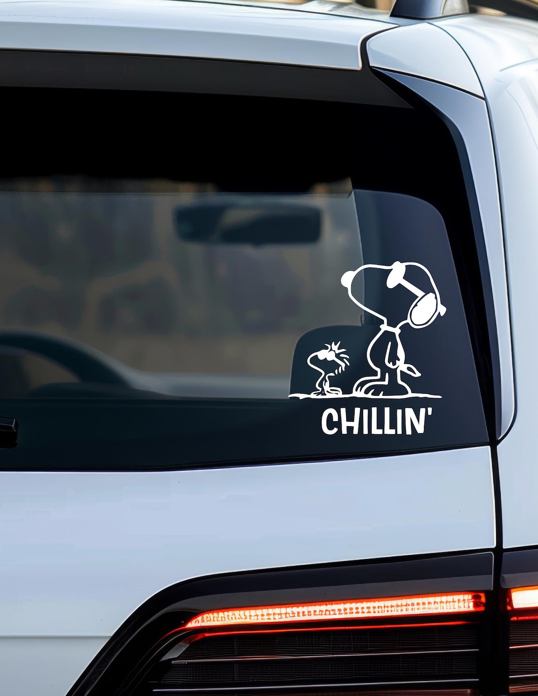 Snoopy Car Decal: Waterproof Vinyl Sticker - Peanuts - Etsy