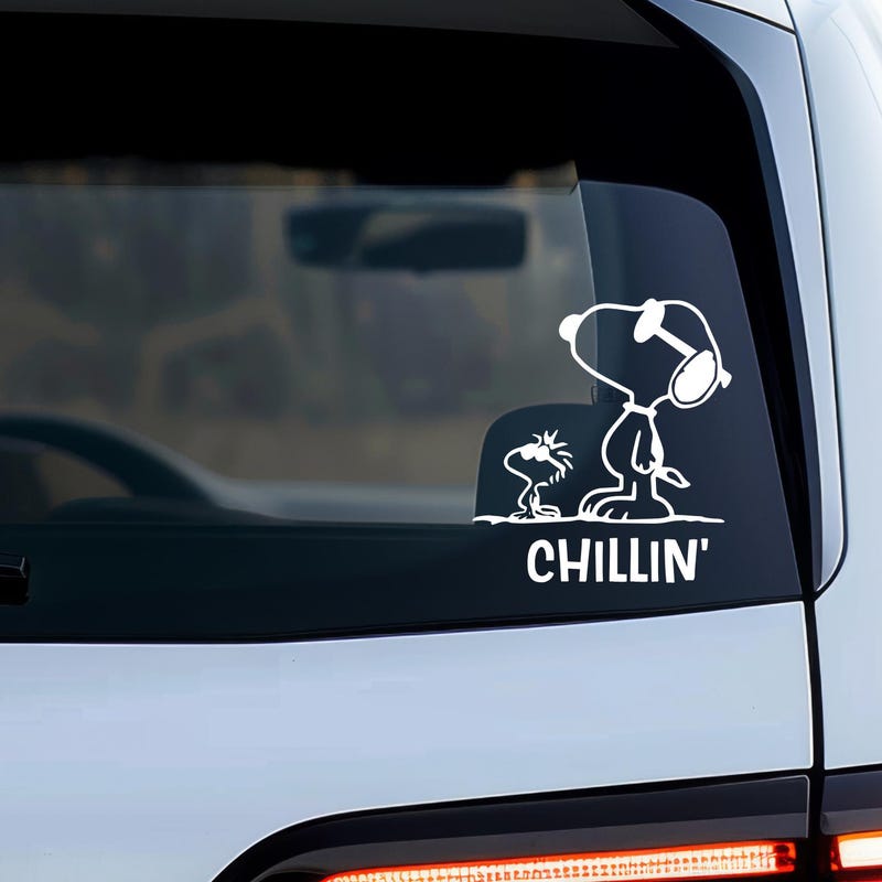 Snoopy Decal for Car - Etsy