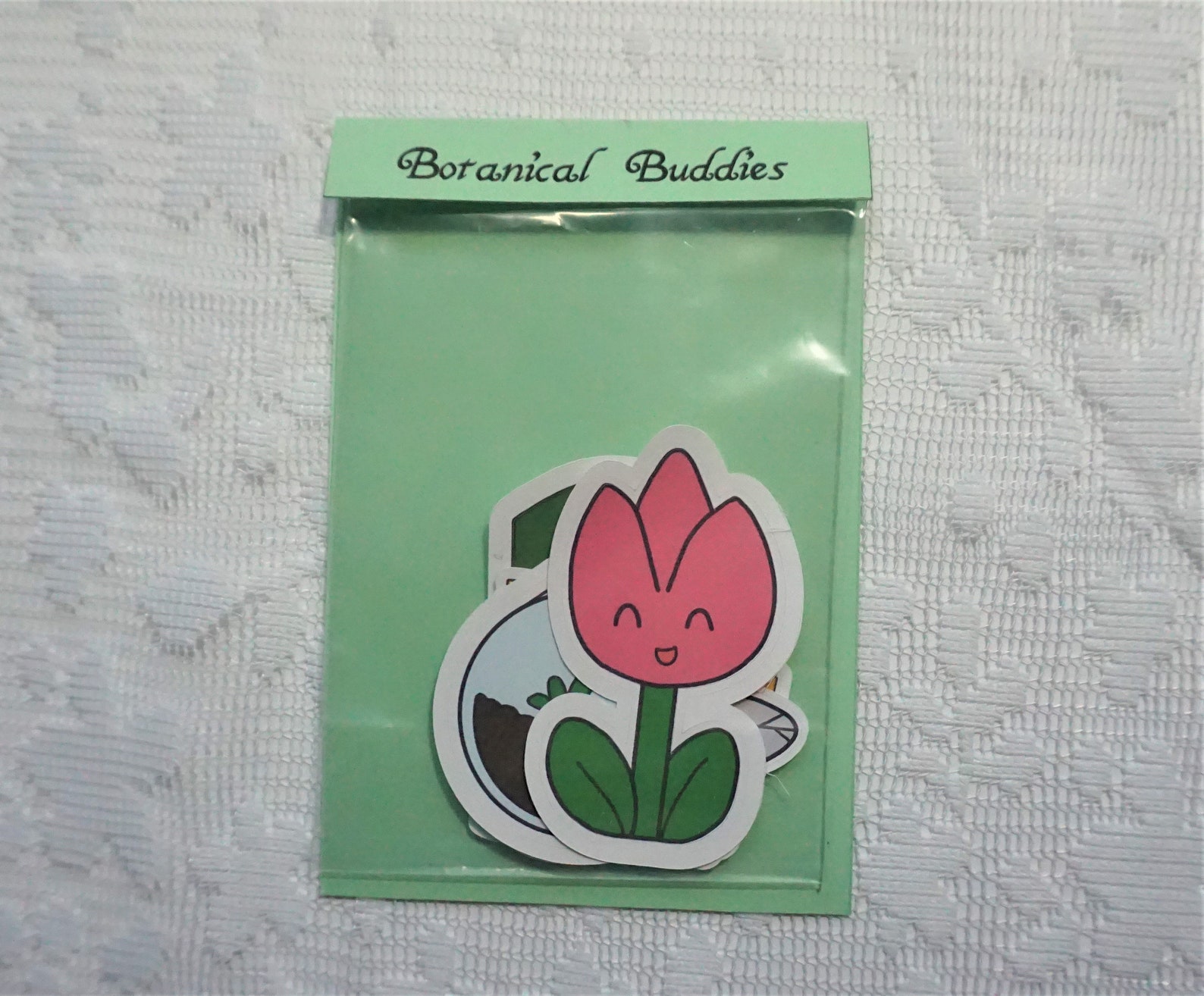 Botanical Buddies Sticker Flake Pack of 5 cute stickers - Etsy 日本