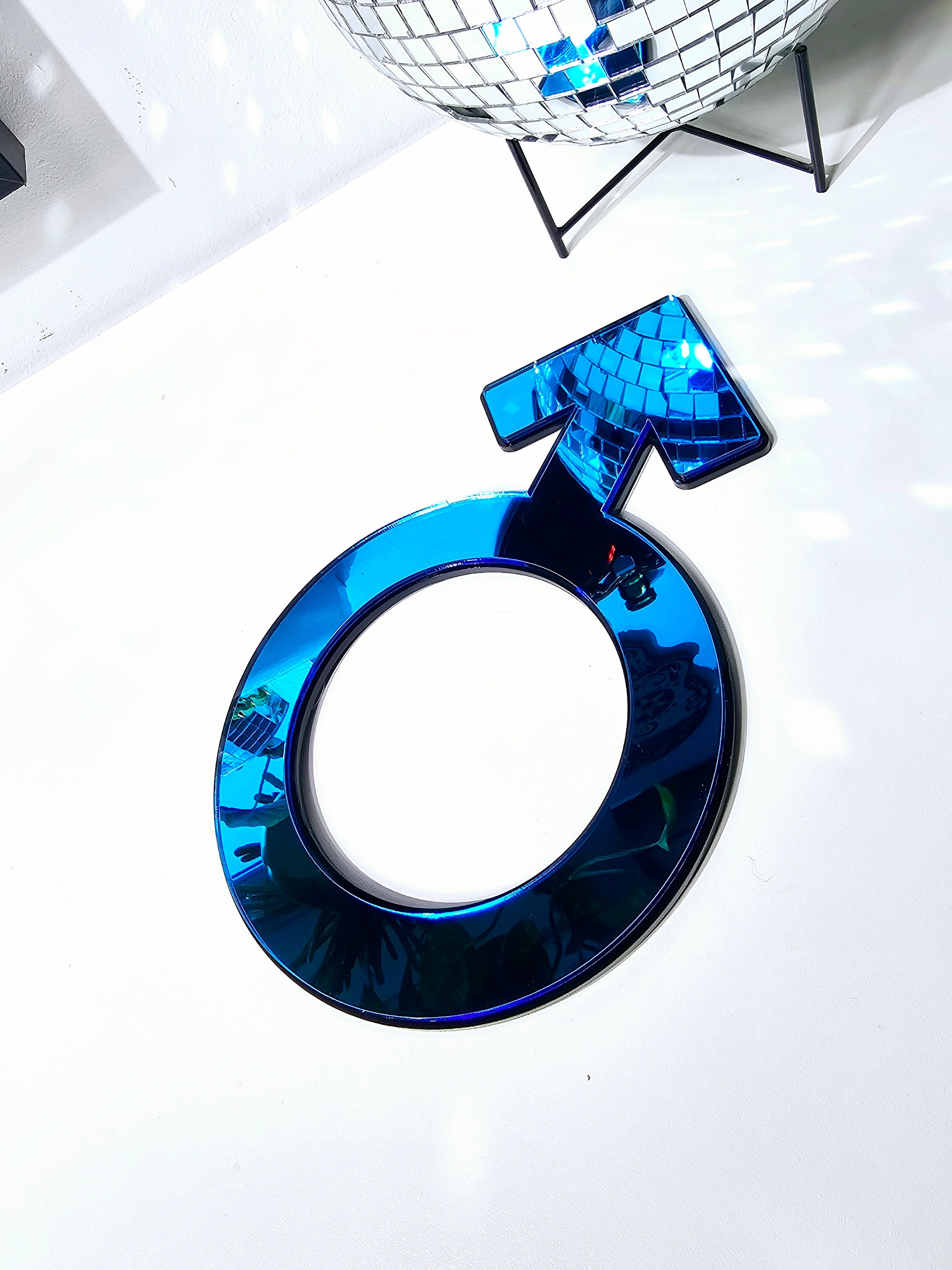 Female Male Transgender Sex Symbol Mirror Man Woman Trans LGBTQ Wall ...