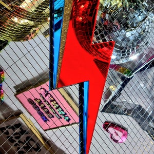 David Bowie Mirror: Aladdin Sane Lightning Bolt - Glam Rock Decor ...