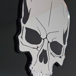 Skull Mirror | Handmade Wall Decor | Goth | Emo | Alternative ...