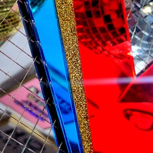 David Bowie Mirror: Aladdin Sane Lightning Bolt - Glam Rock Decor ...