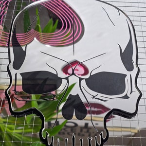 Skull Mirror | Handmade Wall Decor | Goth | Emo | Alternative ...