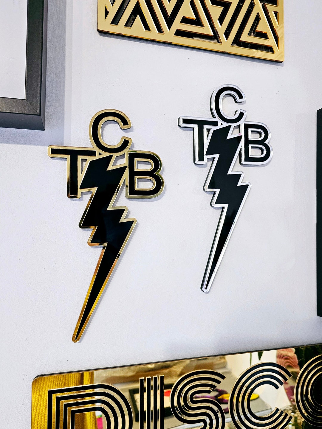 Elvis Presley Mirror Wall Art TCB Taking Care of Business the King Wall ...