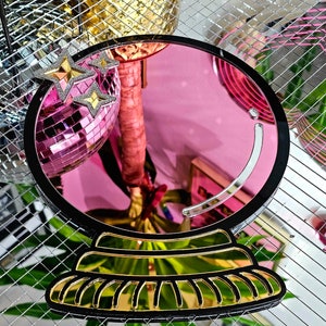 Handmade Crystal Ball Mirror | Wall Decor | Magic | Fortune Teller ...